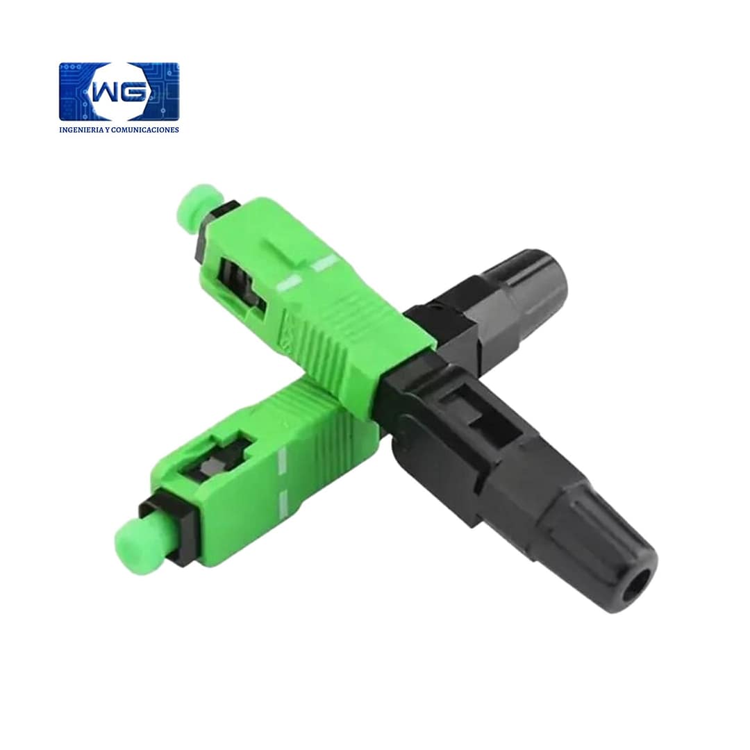 10 Conectores rapidos de fibra Óptica SC-APC - Sc/ APC - INGENIERIA & COMUNICACIONES