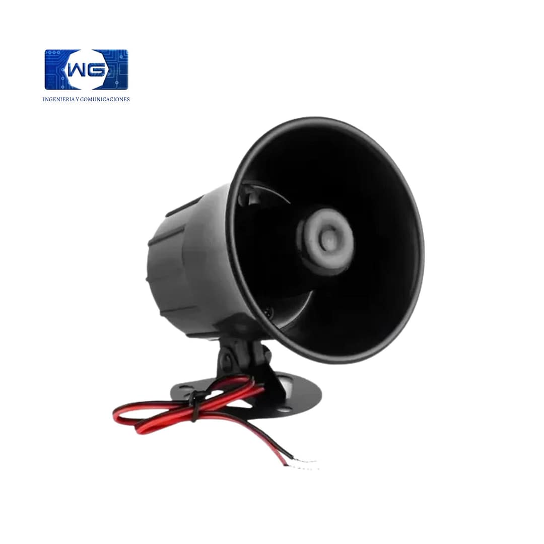 Sirena Para Alarma 12v 15w 1 Tono - INGENIERIA & COMUNICACIONES